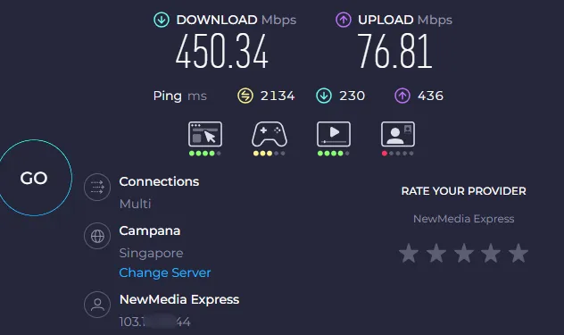 ReadyServer新加坡对移动和电信很友好